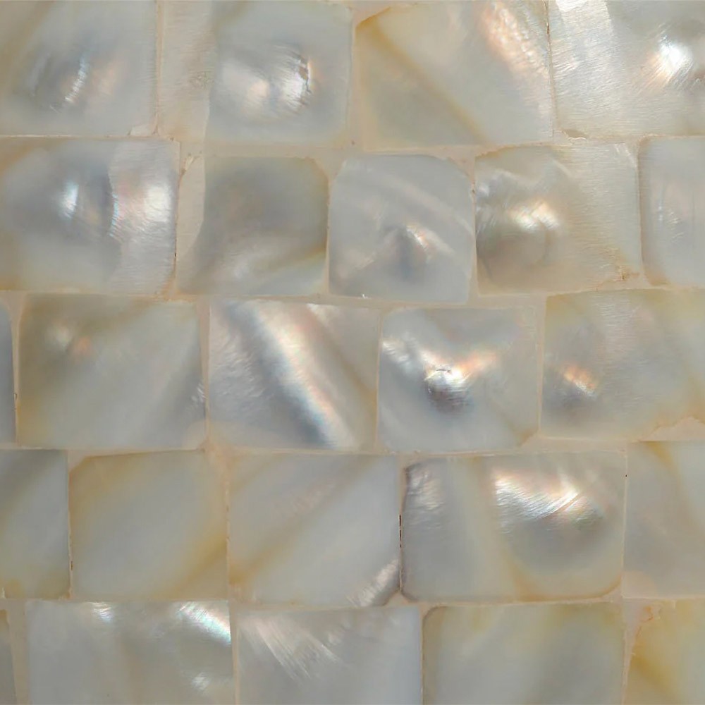 Paloma Coastal Scalloped Shade White Mother of Pearl Table Lamp Mini ...