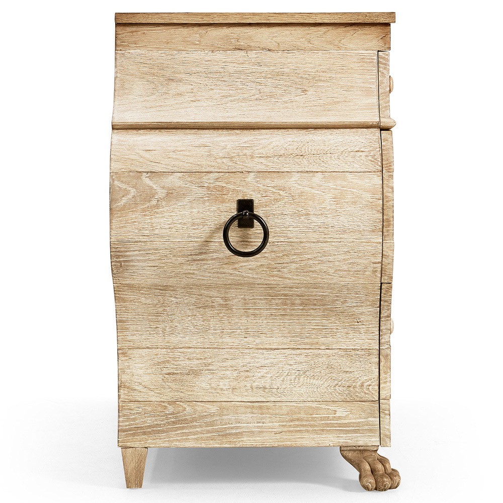 Lucian Updated Traditional Whitewashed Acacia Chest | Kathy Kuo Home
