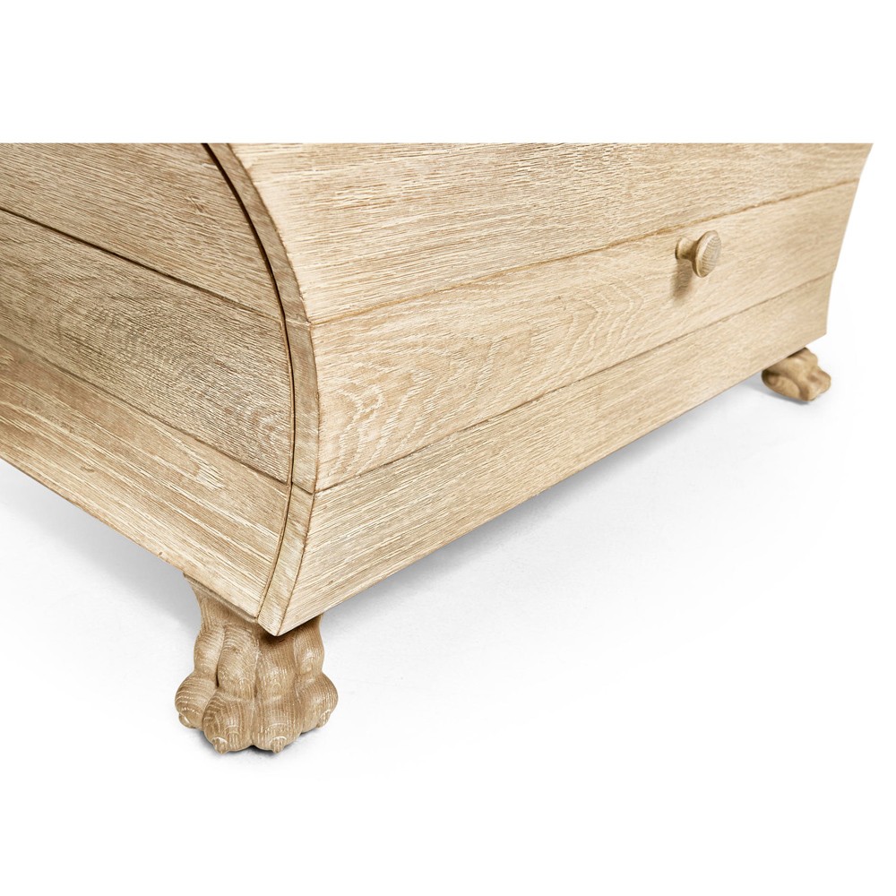 Lucian Updated Traditional Whitewashed Acacia Chest | Kathy Kuo Home