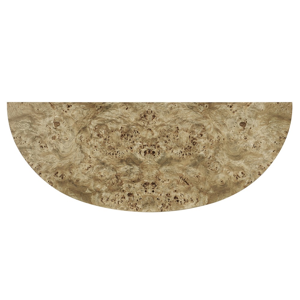 Susannah Modern Classic Burl Wood Demilune Sideboard Narrow (Under 50 ...