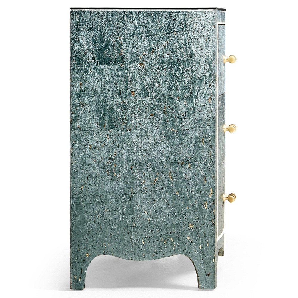 Margaux Updated Traditional Teal Chest | Kathy Kuo Home