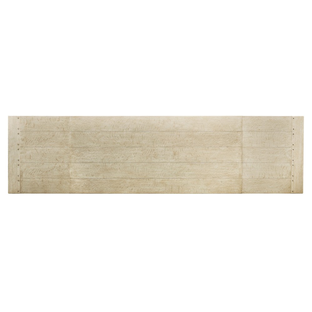 Elijah Updated Traditional Brown Oak Wood Extendable Dining Table - 96-144"