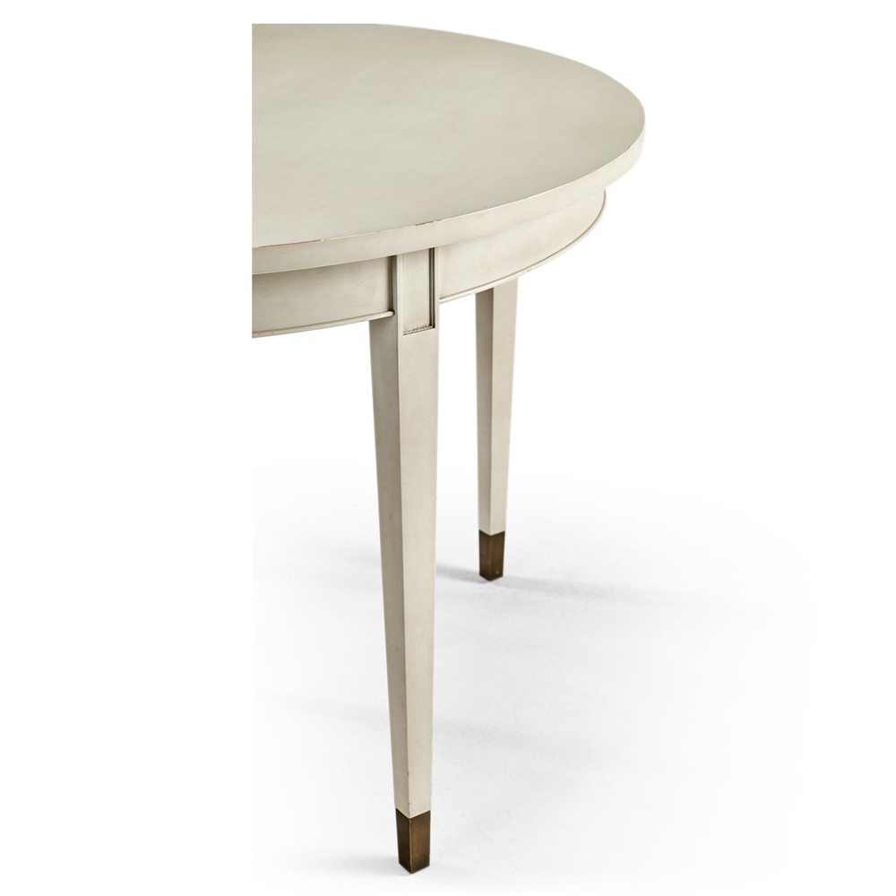 Landen Updated Traditional Beige Wood Oval Extendable Dining Table - 44 ...