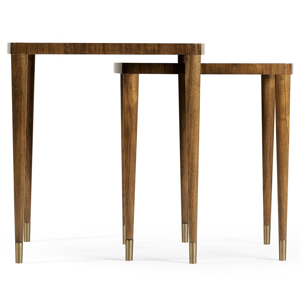 Ronin Modern Classic Brown Walnut Nesting Tables Standard (14 - 24" W ...