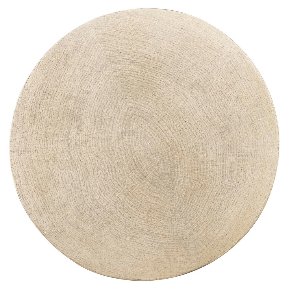 Seana Modern Classic Whitewashed Oak Wood Round Side Table Small (under ...