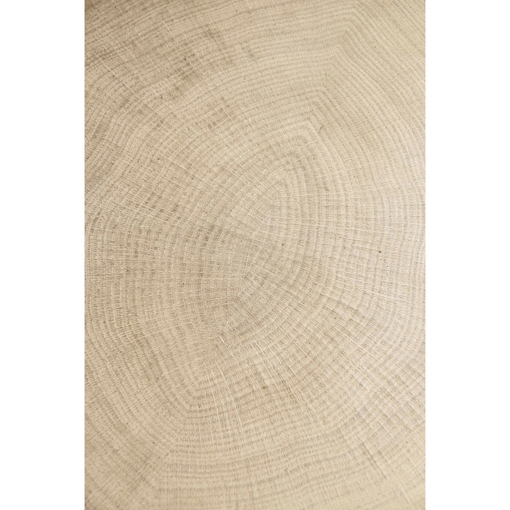 Seana Modern Classic Whitewashed Oak Wood Round Side Table Small (under ...