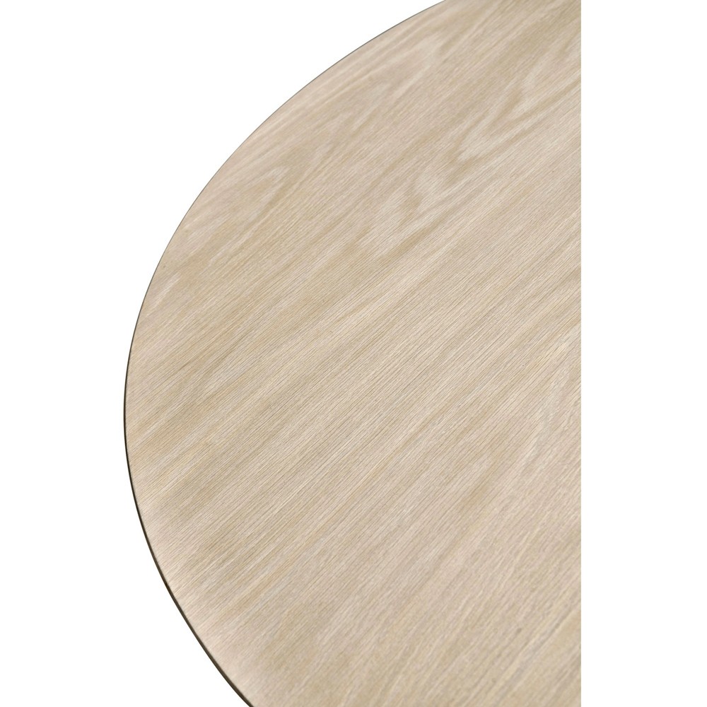 Seana Modern Classic Whitewashed Oak Wood Round Dining Table - 44" 41 ...