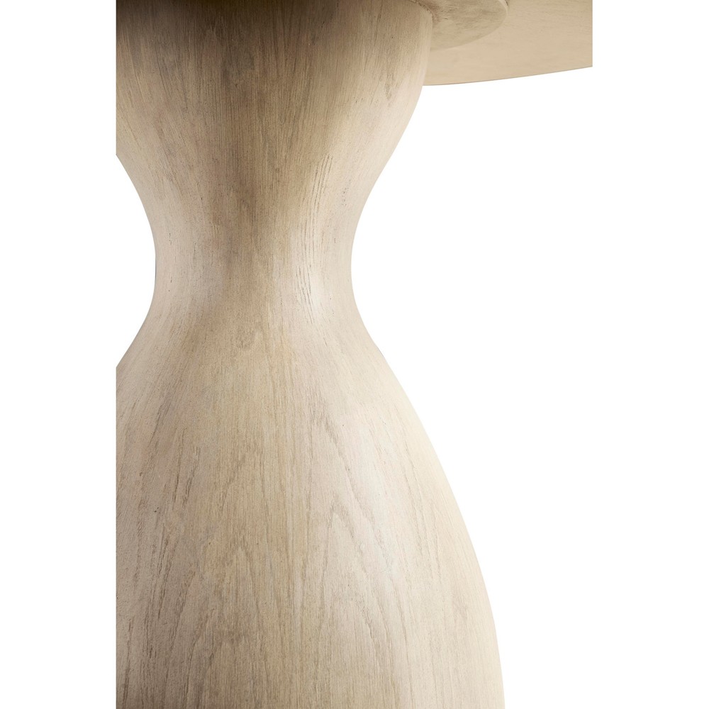 Seana Modern Classic Whitewashed Oak Wood Round Dining Table - 44" 41 ...