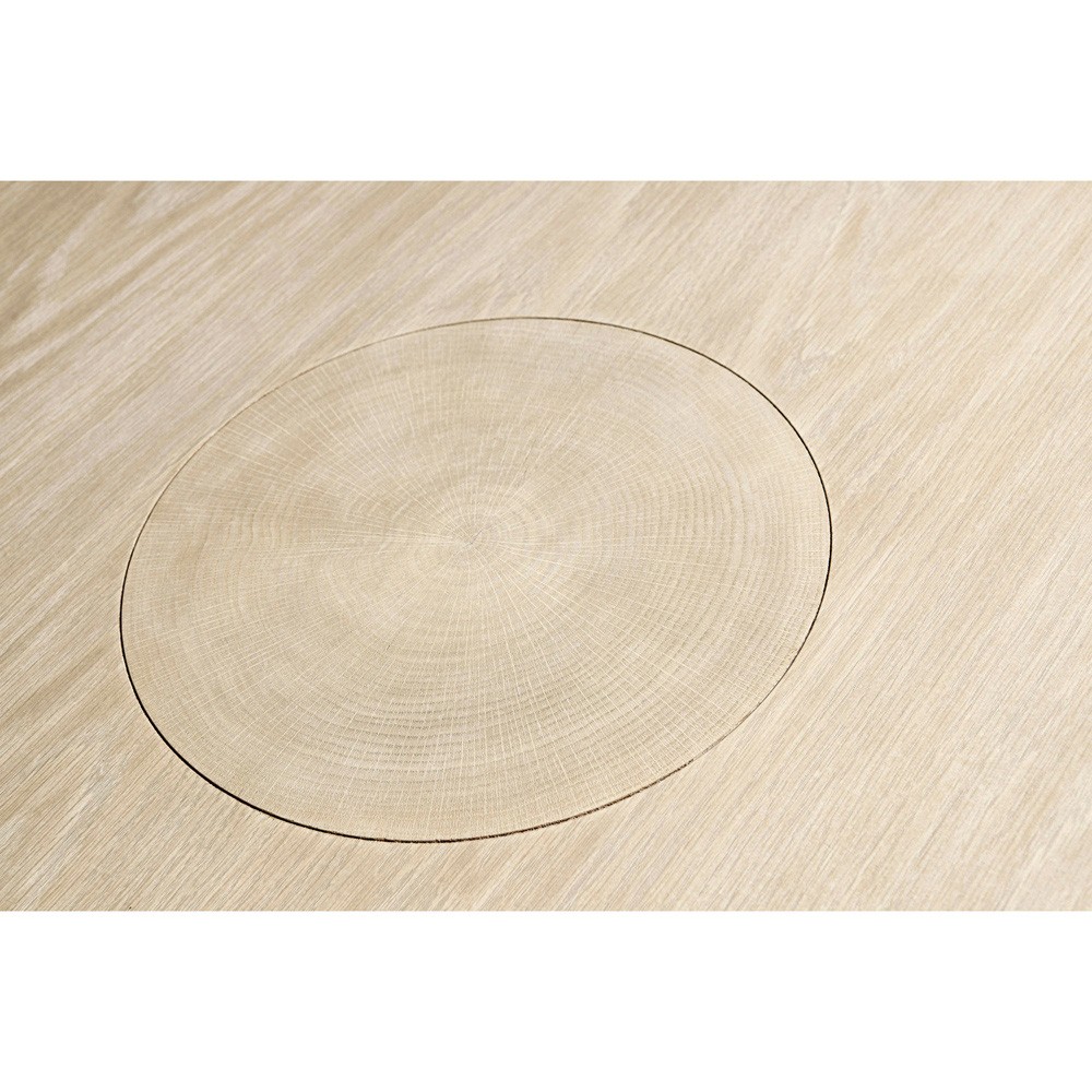 Seana Modern Classic Whitewashed Oak Wood Round Dining Table - 44" 41 ...