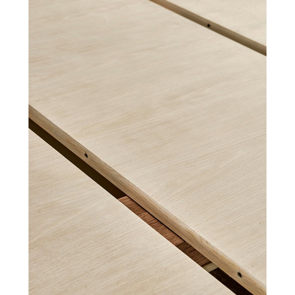 Declan Modern Classic Whitewashed Oak Extendable Dining Table - 100-120 ...