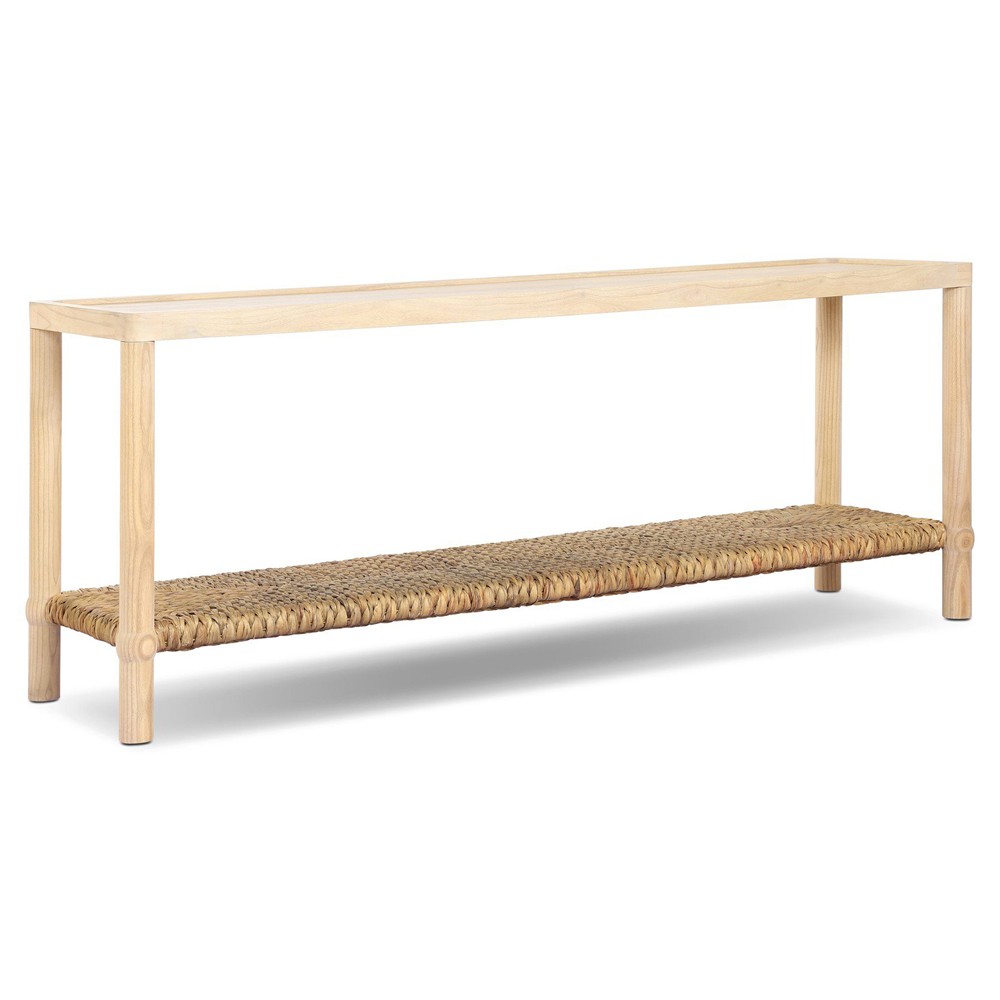 Gabriella Light Natural Console Table Extra Long (over 75" W) | Kathy ...