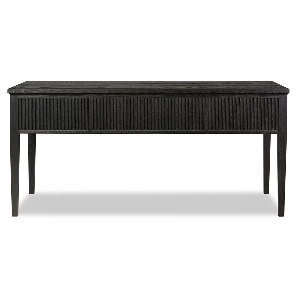 Bush Distressed Black Oak Desk | Kathy Kuo Home