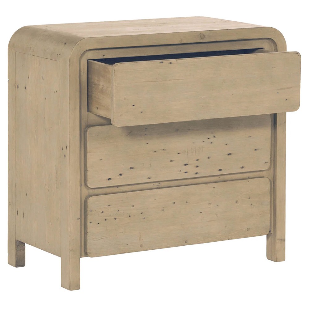 Jan Coastal Beach Reclaimed Wood Nightstand Wide (Over 29" W) | Kathy ...