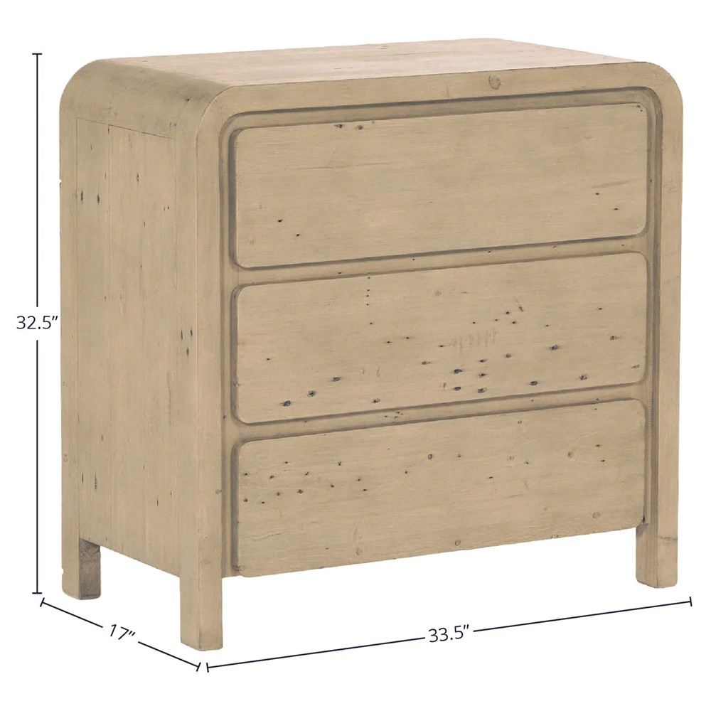 Jan Coastal Beach Reclaimed Wood Nightstand Wide (Over 29" W) | Kathy ...