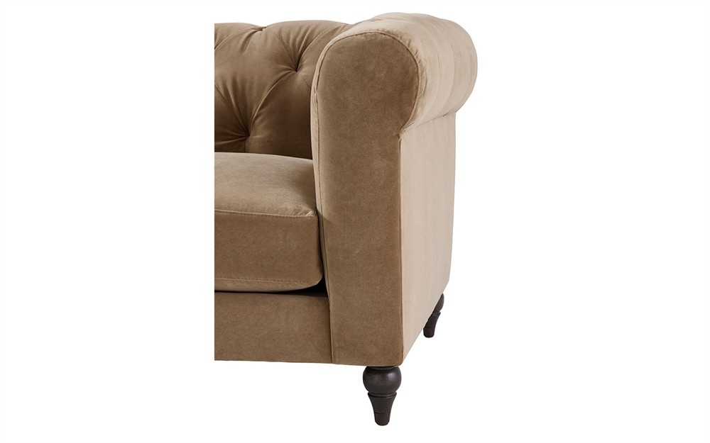 Rosehill Mocha Mist Performance Velvet Loveseat - 63" | Kathy Kuo Home
