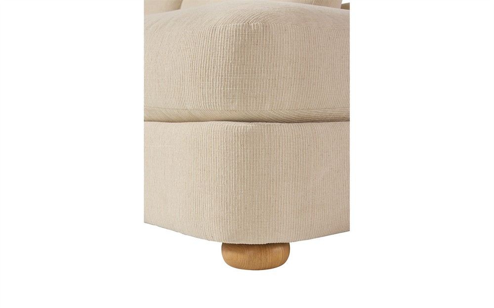 Kaysen Champagne Performance Velvet Loveseat - 58” | Kathy Kuo Home