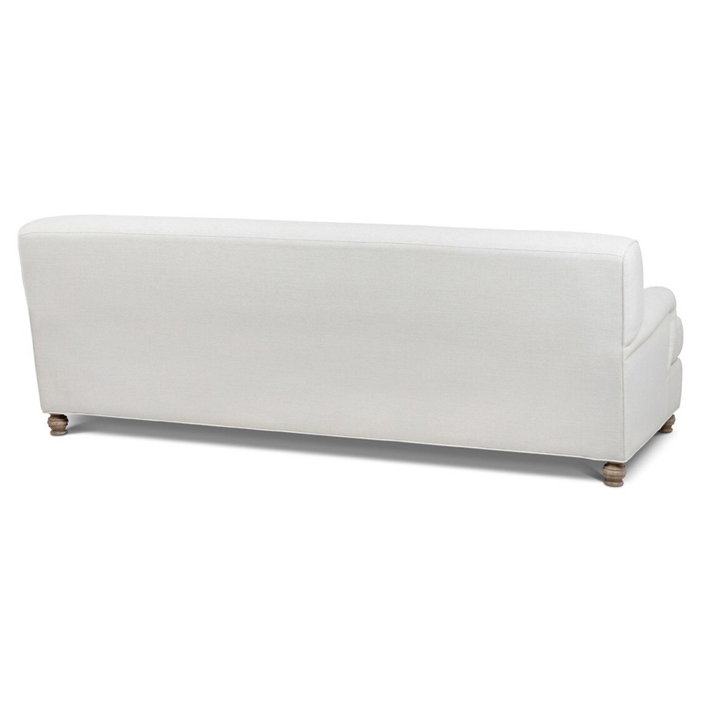 Judy Updated Traditional White Performance Sofa - 91" 91" W - 100" W ...