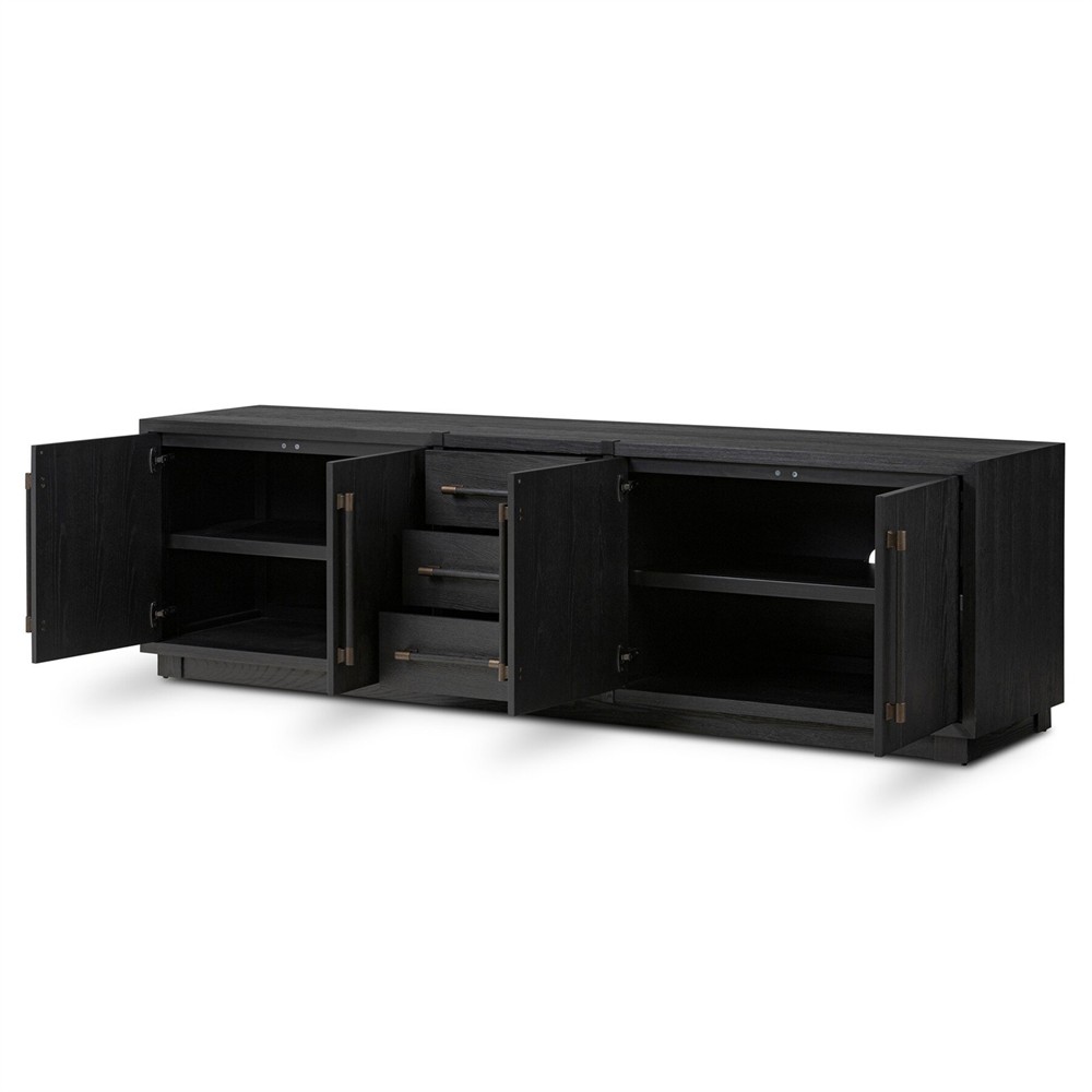 Black Wood Media Console