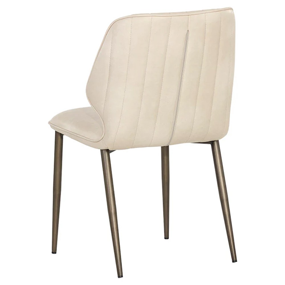 Connolly Modern Classic Cream Faux Leather Dining Chair - Set of 2 ...