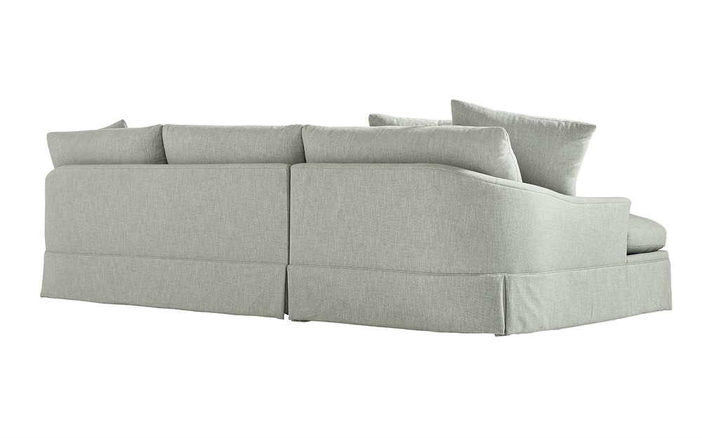 Hartwell Parchment Performance Chaise Sectional - Left Chaise - 122”