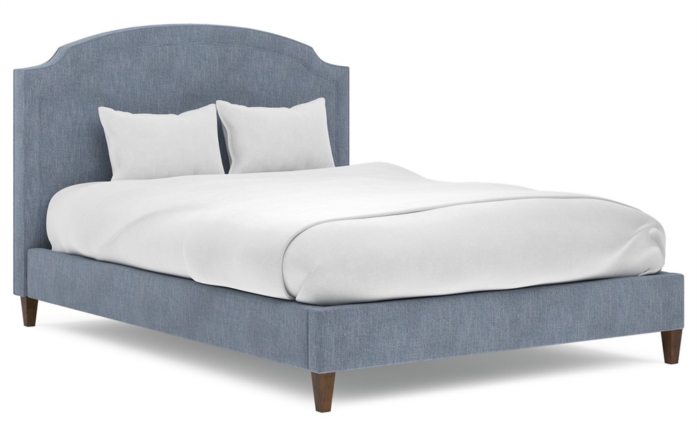 Addyson Nantucket Blue Performance Bed - Twin | Kathy Kuo Home