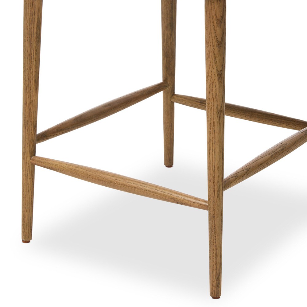 Anne Updated Traditional Cream Performance Brown Oak Spindle Counter ...