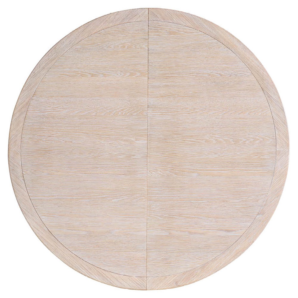 Alwyn Modern Classic Light Oak Round Extendable Dining Table - 54-72 ...