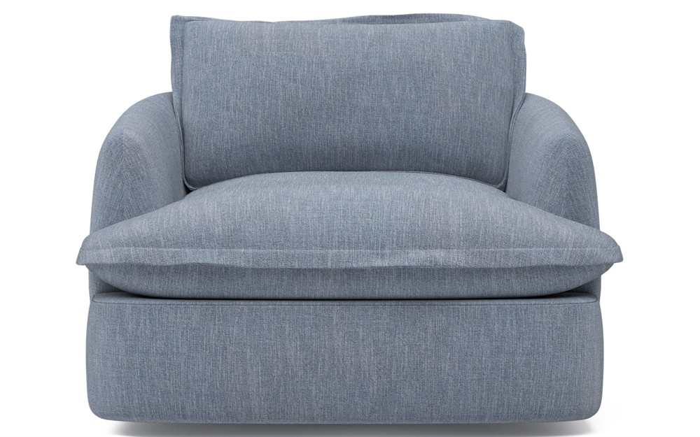 Valery Nantucket Blue Performance Chair | Kathy Kuo Home