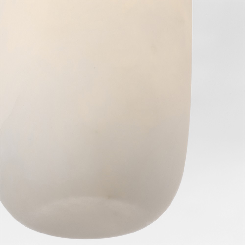 Visual Comfort Formosa Modern White Alabaster Bronze Single Pendant ...