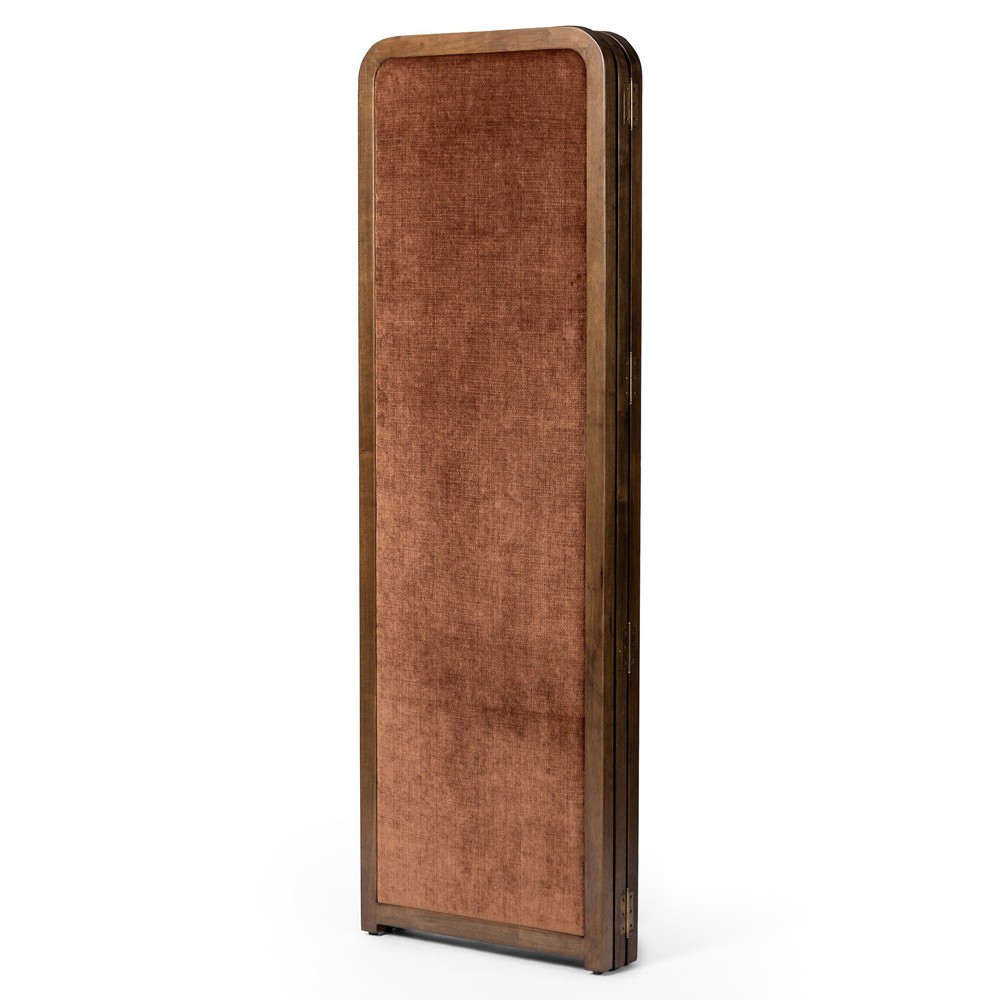 Wayne Modern Classic Brown Room Divider | Kathy Kuo Home