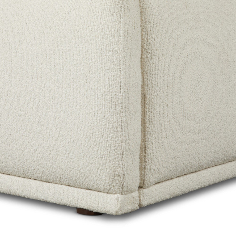 Maxene Modern Classic Cream Boucle Performance Bed - Queen Queen ...