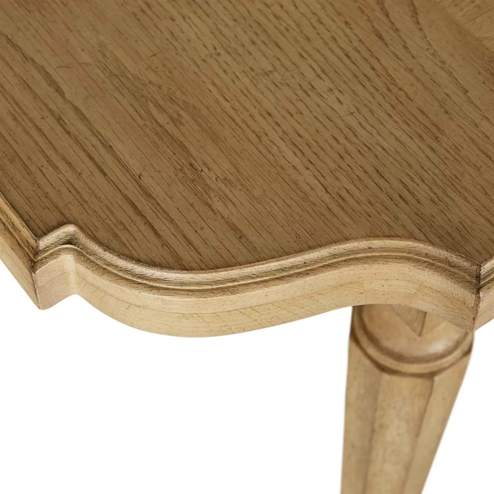 Mathis French Country Brown Wood Extendable Dining Table - 86-106"