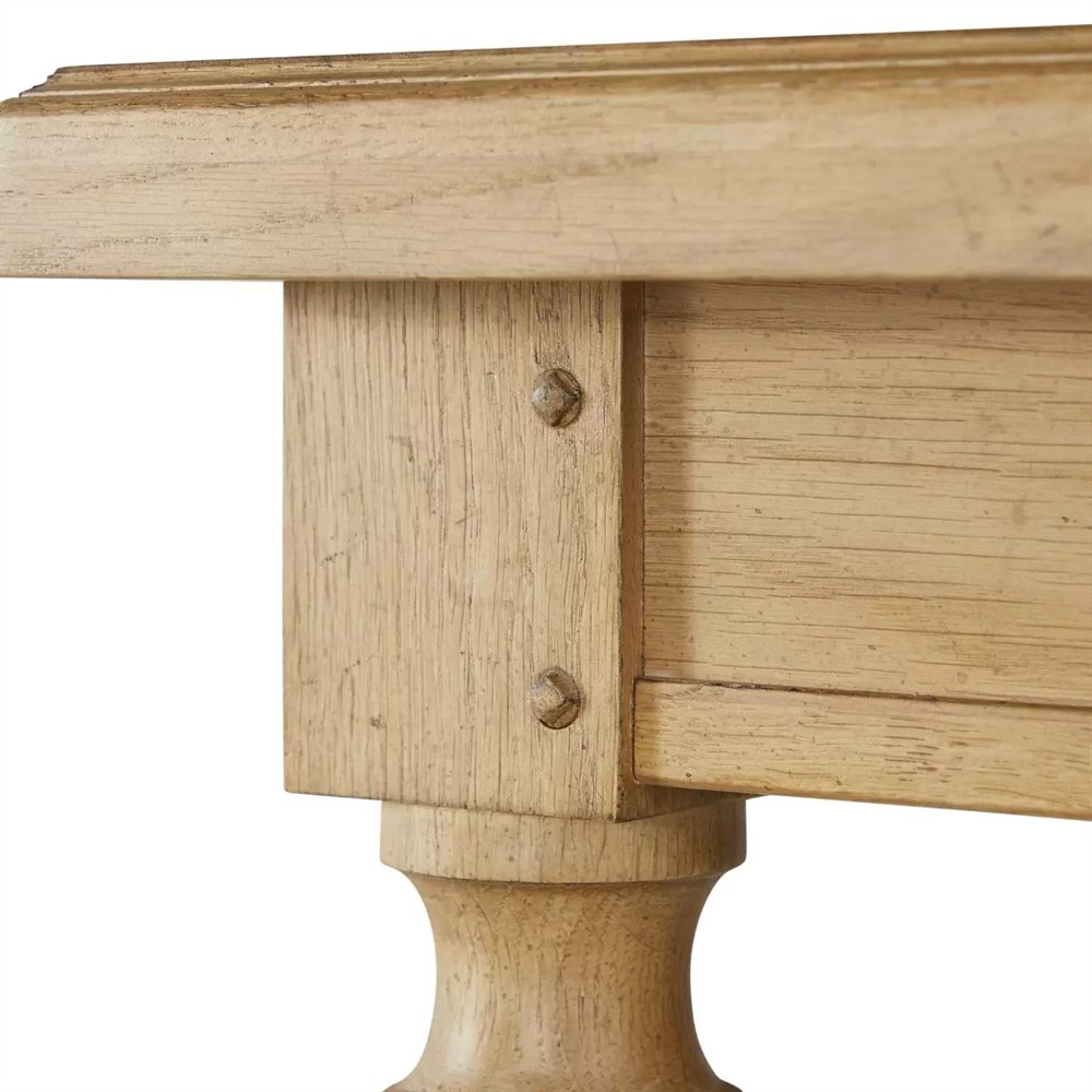 Mathis French Country Brown Wood Extendable Dining Table - 86-106" Over ...