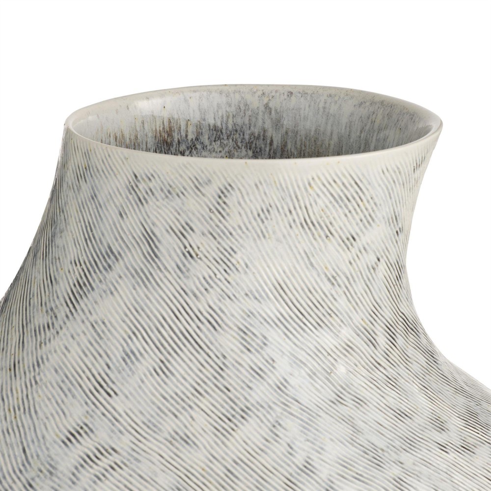 Irelia Coastal Beach Blue Ice Reactive Glaze Porcelain Vase Medium (13 ...