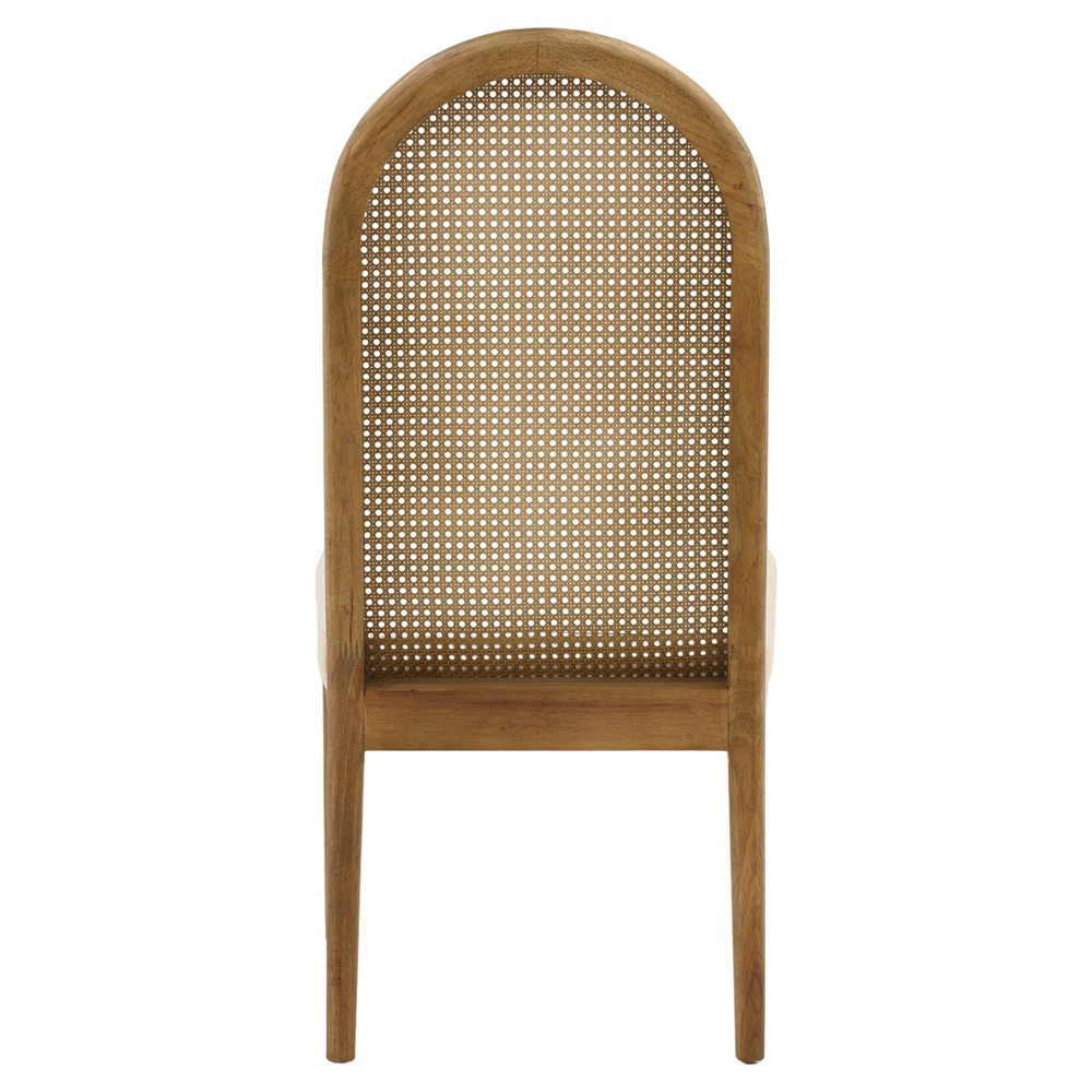 Lily Modern Classic Natural Wood Cane Dining Chair | Kathy Kuo Home