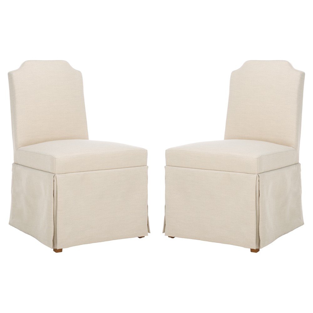 Jacob Updated Traditional Beige Slipcovered Parsons Dining Chair - Set ...