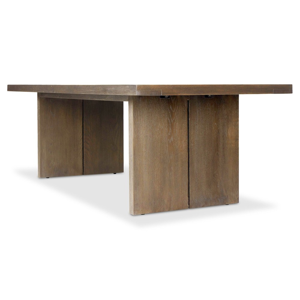 Nayeli Rustic Lodge Worn Oak Rectangular Dining Table - 94"