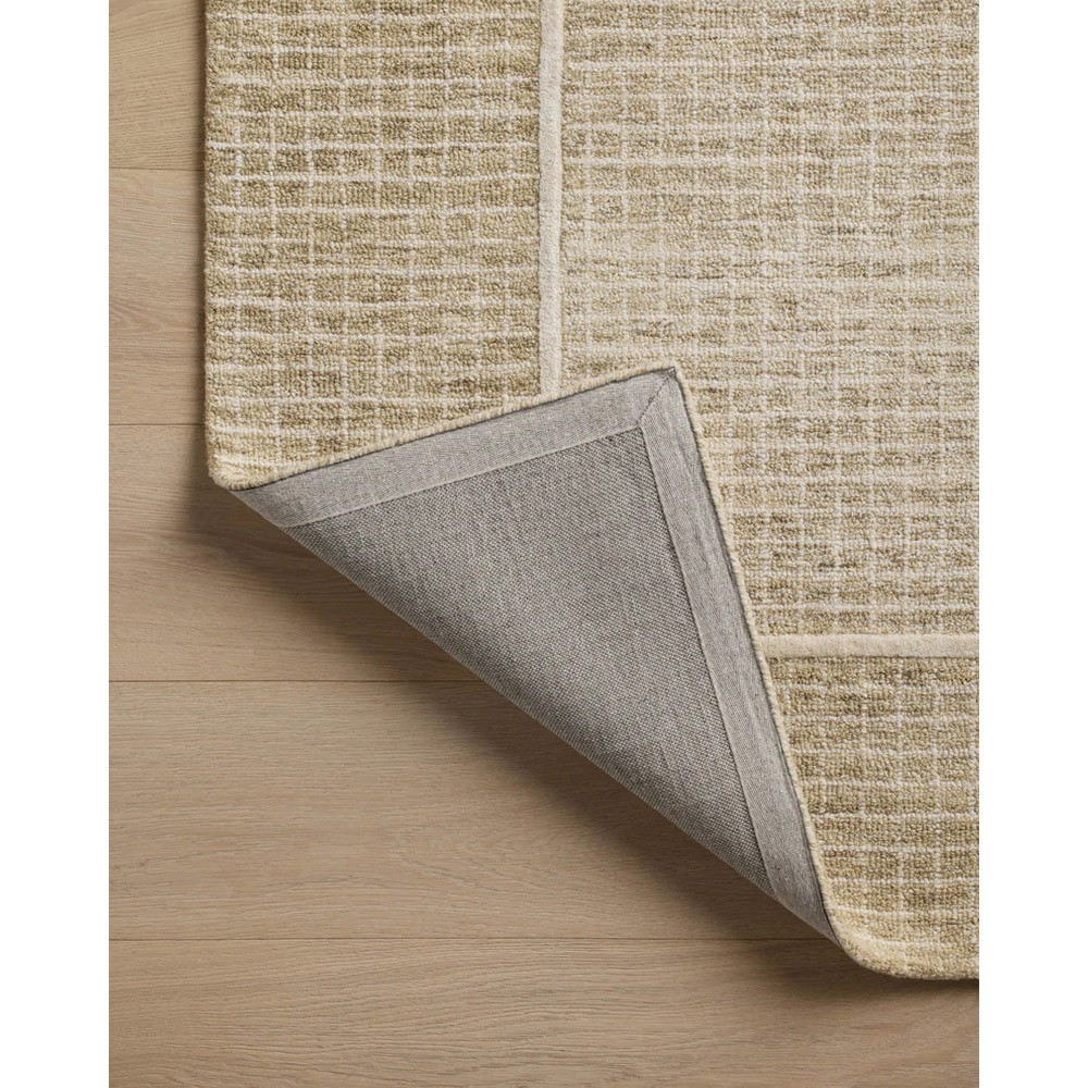 Briggs Updated Traditional Light Brown Wool Solid Grid Rug - 9'3"x13 ...
