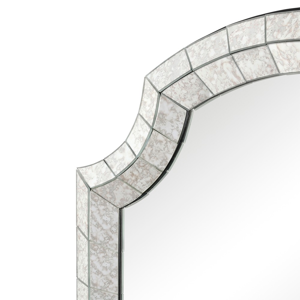 Emerson French Country Geometric Antique Wall Mirror Large (41" - 60 ...