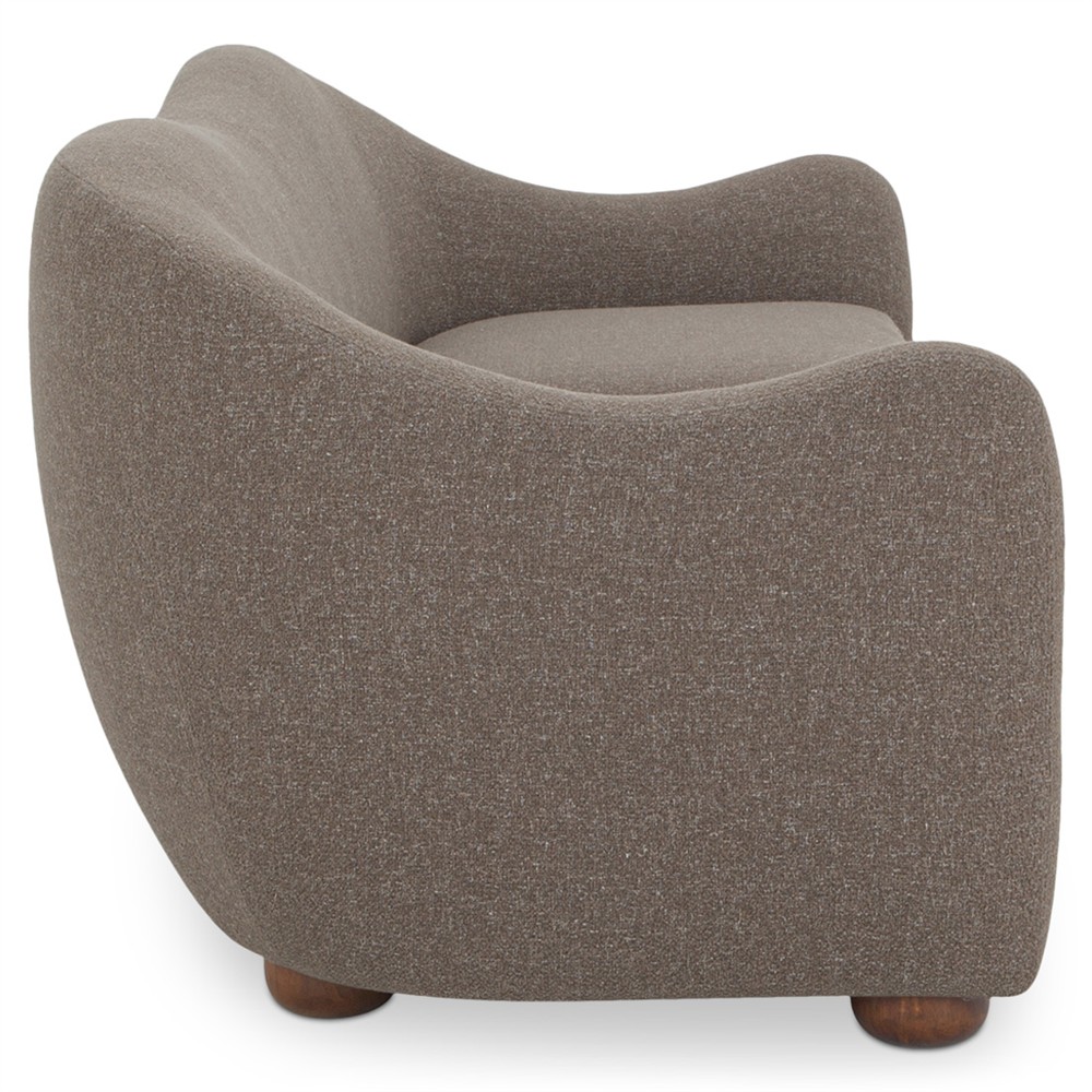 Heather Modern Classic Brown Sofa - 90" | Kathy Kuo Home