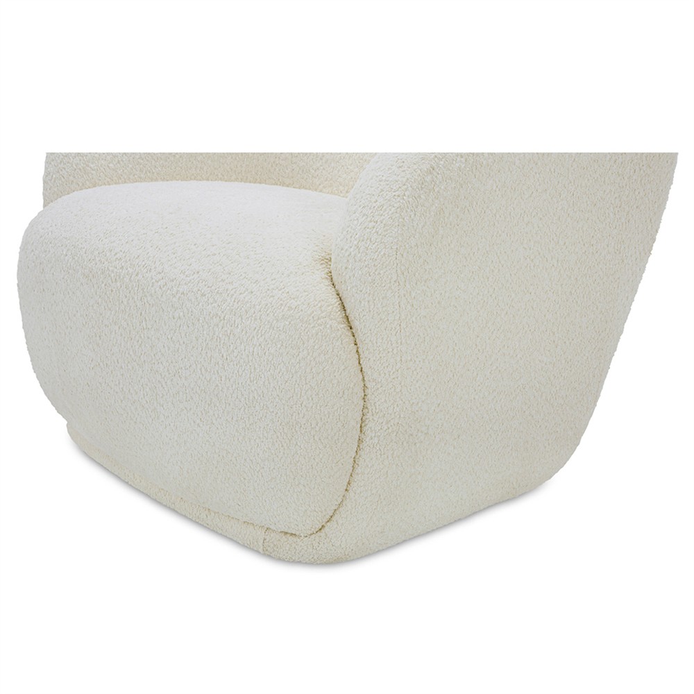 Steven Modern Classic Cream Textured Arm Chair | Kathy Kuo Home