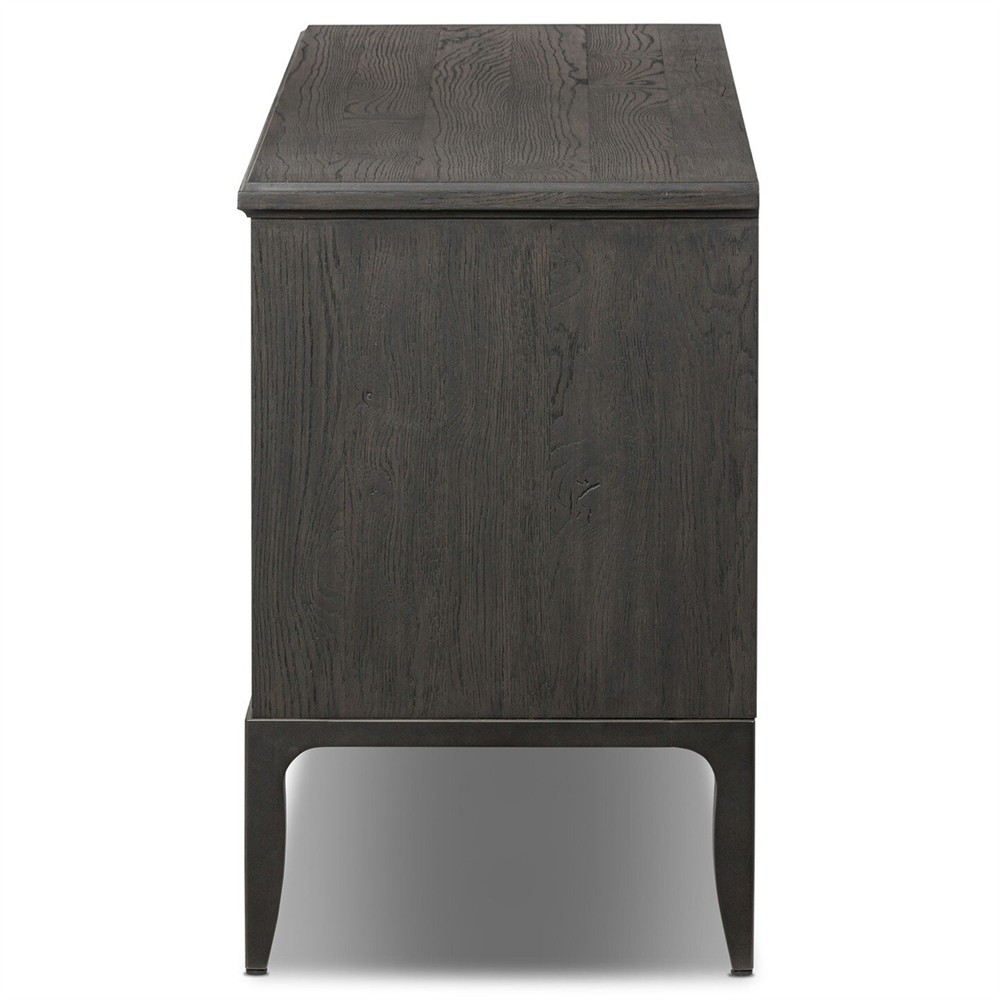 Alden Modern Classic Worn Black Oak Media Console - 67" Standard (50 ...