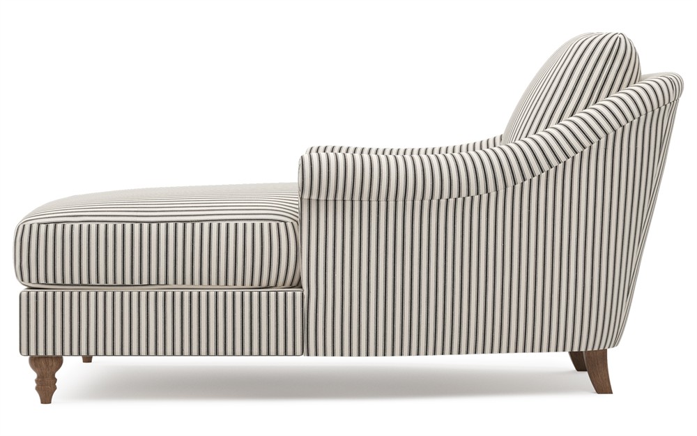 Amelie Moss Performance Linen Chaise | Kathy Kuo Home