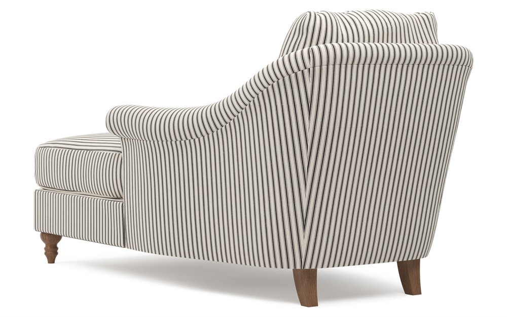 Amelie Moss Performance Linen Chaise | Kathy Kuo Home