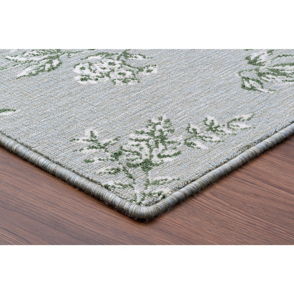 Eloise French Country Sage Green Wool Floral Patterned Rug - 10'x14' 10 ...