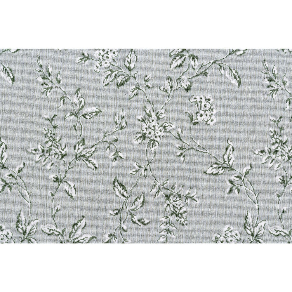 Eloise French Country Sage Green Wool Floral Patterned Rug - 6'x9' 6'x9 ...