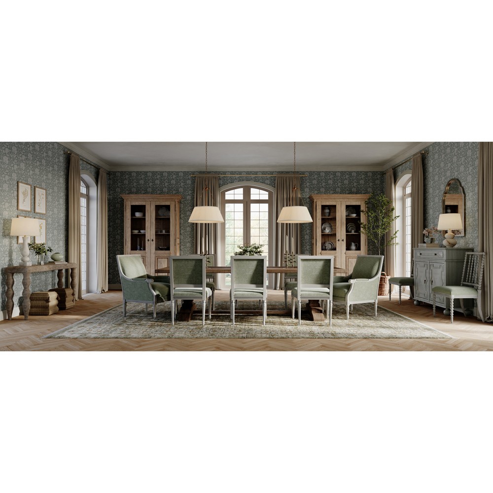 Maribel French Country Sage Floral Grasscloth Wallpaper | Kathy Kuo Home