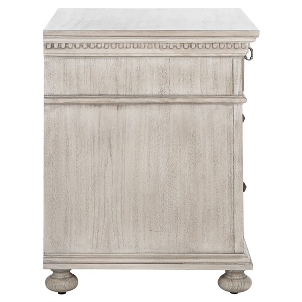 Eden Updated Traditional Light Grey Mahogany Nightstand Standard (21 ...
