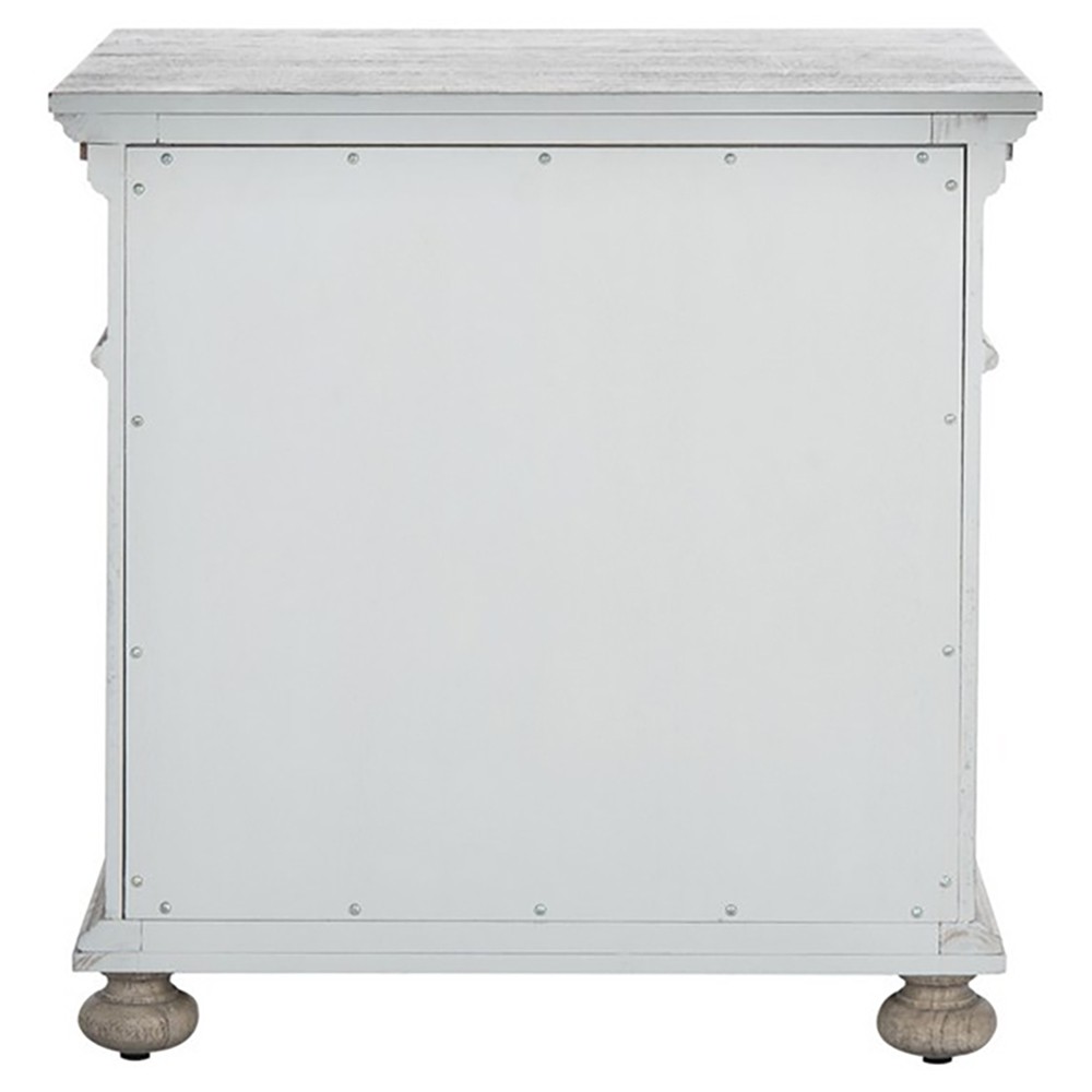 Eden Updated Traditional Light Grey Mahogany Nightstand Standard (21 ...