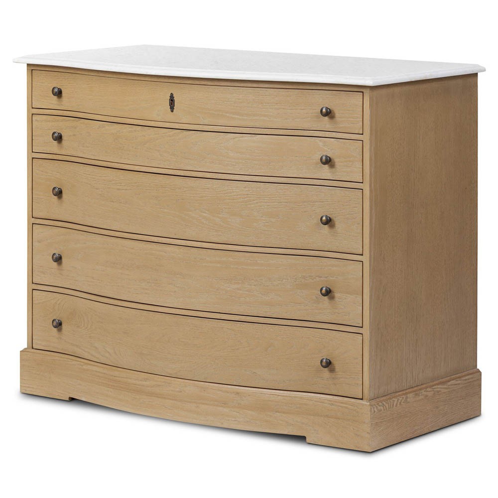 Lena Light Weathered Oak Dresser | Kathy Kuo Home